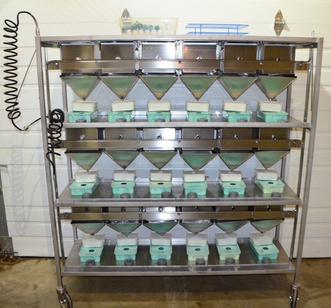 Allentown Metabolic Rodent Cage Rack /Complete with Feeder, Waste ...