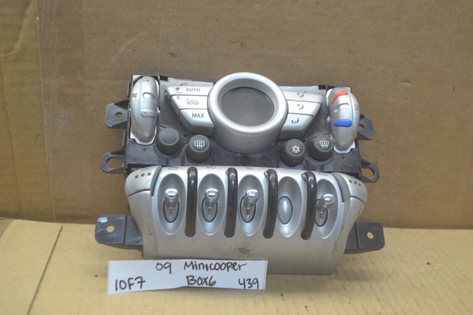 07-10 Mini Cooper AC Temperature Climate 69817002E Control Unit Bx6 439 ...
