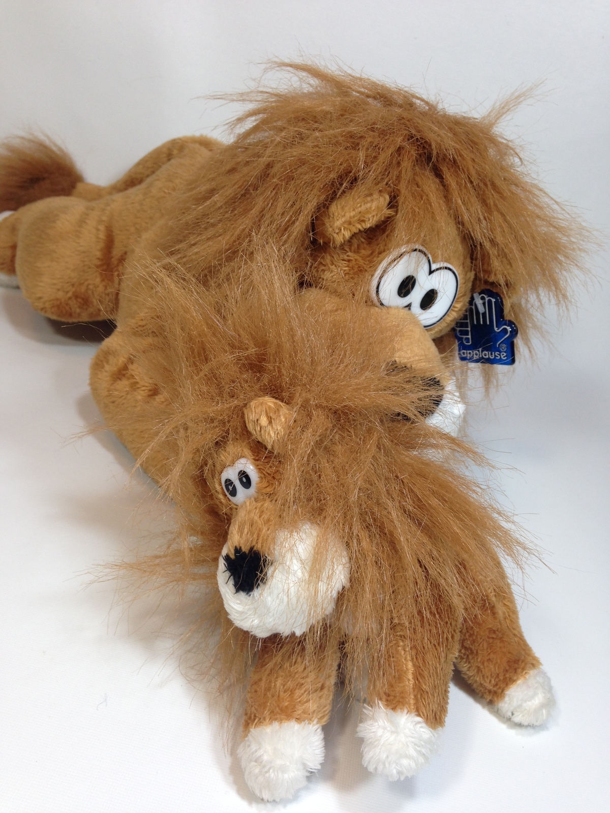 Applause Animal Junction Lion Lynch and Cub Plush King of Jungle Big ...
