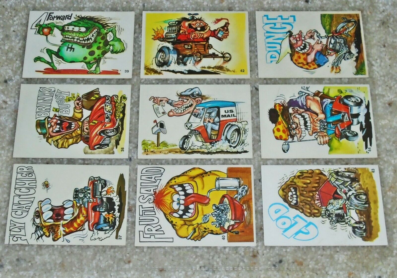 1970 DONRUSS Vintage ODDER ODD RODS Trading Card Stickers COMPLETE SET ...