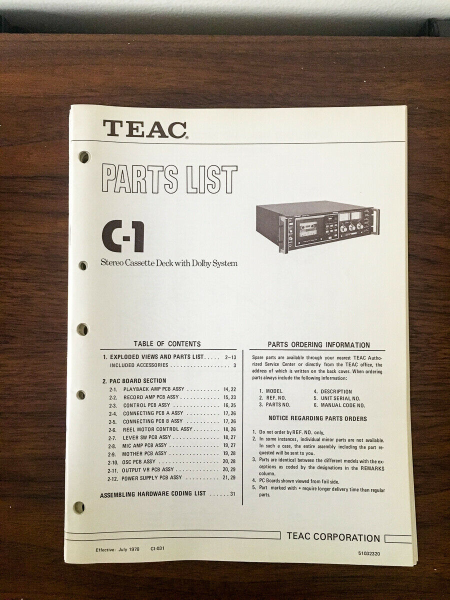 Used Teac C-1 Tape recorders for Sale | HifiShark.com