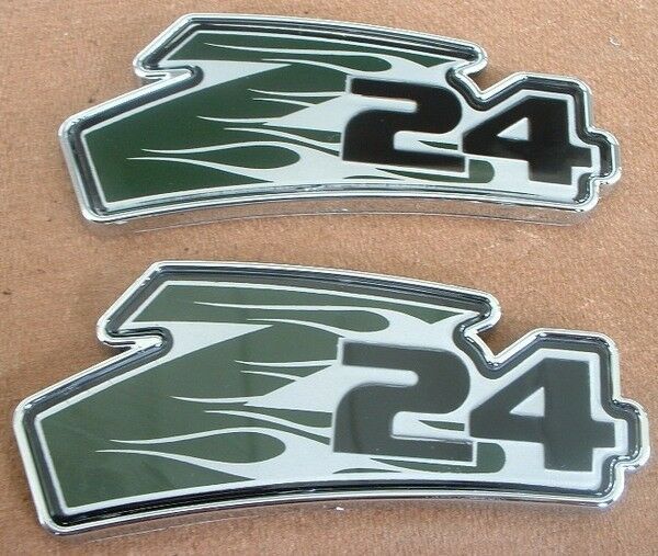 Chevy Cavalier Z24 Logo Green Fender Emblem Emblems Flamed Sign Decals - Emblems