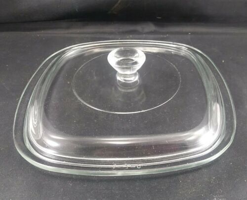 Pyrex Corning Ware Lid P-7-C Clear Square Glass Lid Replacement : No ...