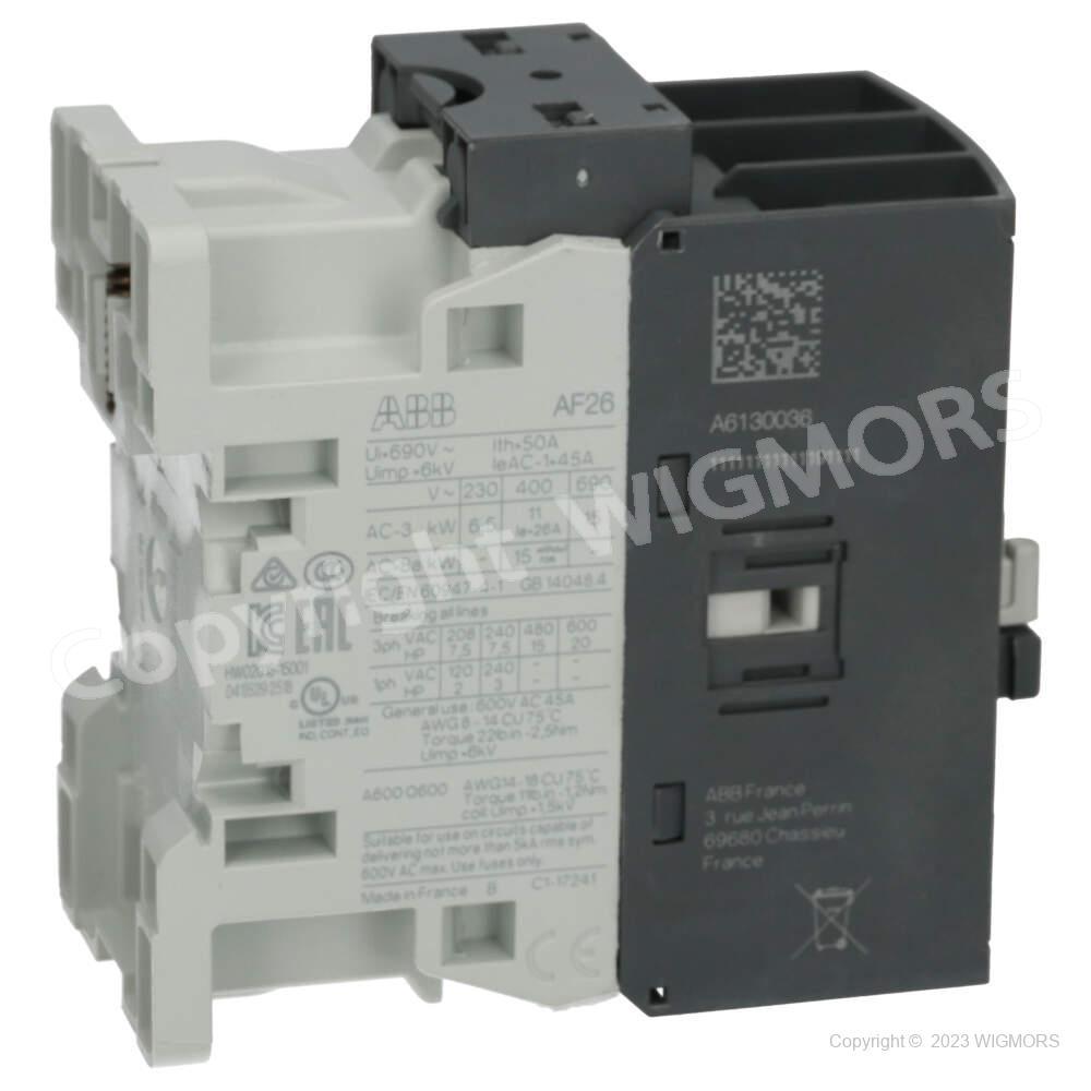 Contactor ABB 3-phase AF26-30-00-13 1SBL237001R1300 - IEC & NEMA Contactors