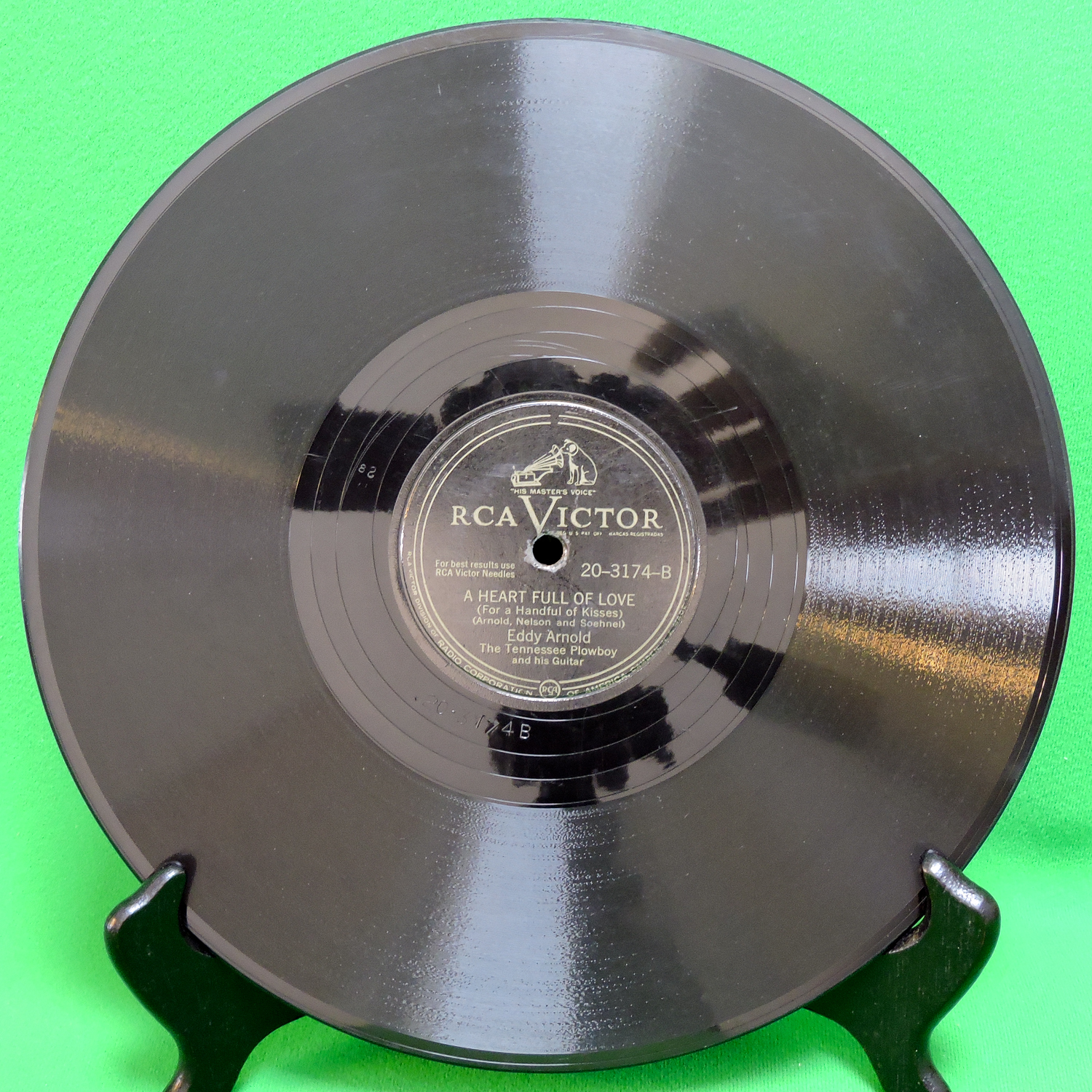 1947 RCA Victor 10" Shellac 78 RPM Record, Eddie Arnold, Play-Rated VG ...