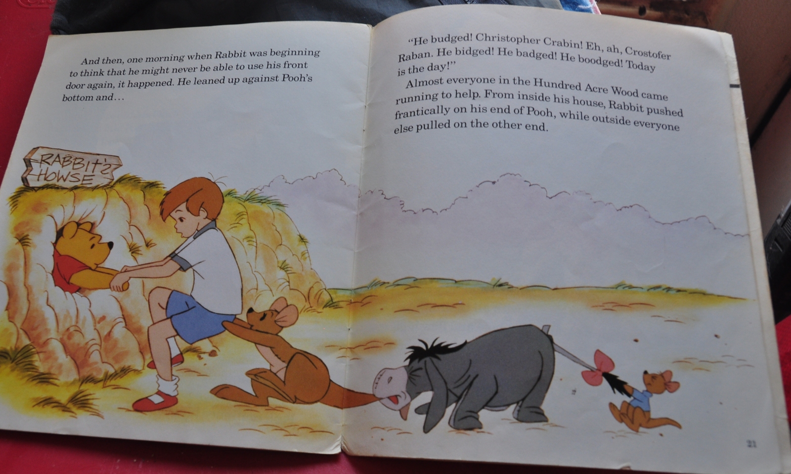 Winnie the Pooh - Pooh Stuck from eating too Much Honey - The Honey ...