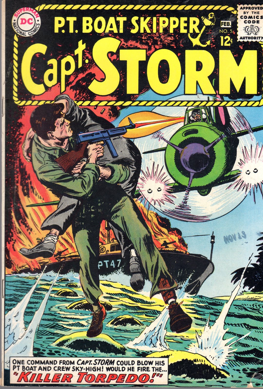 Capt. Storm, P. T, Boat Skipper #5 DC Comic – 1965 - Comics & Graphic ...