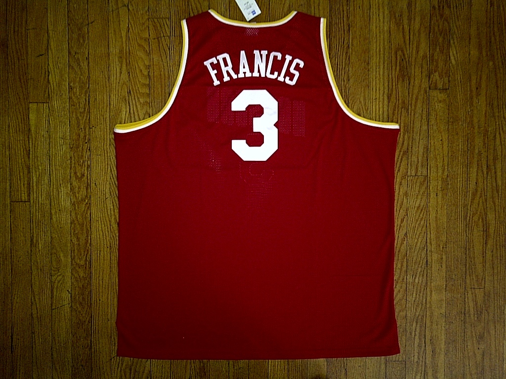 Authentic Reebok Houston Rockets Steve Francis-Red/Yellow Retro Nights ...