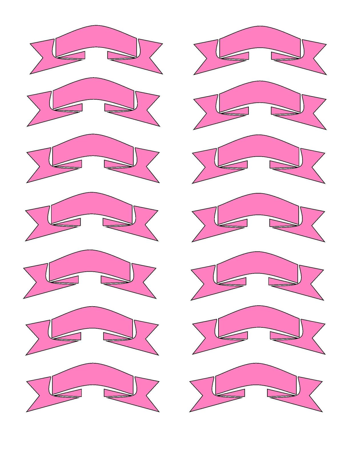 Pink Ribbons5-Digital Download-ClipArt-ArtClip-Digital - Paper Crafts