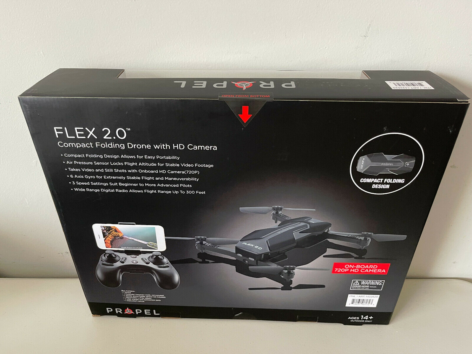 Propel Flex 2.0 Compact Folding Drone With HD Camera & Remote With ...