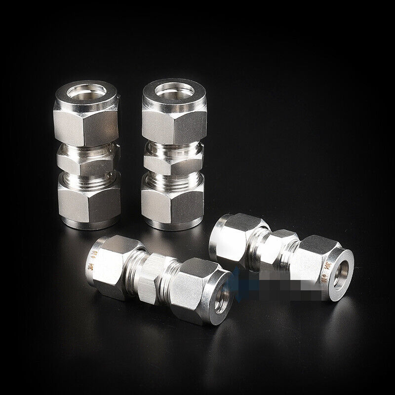 1Pc 1/8" 1/4" 3/8" 1/2" Equal OD Straight Through Ferrule Pipe Tube ...