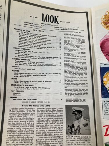 VTG Look Magazine February 8 1944 Picture of and similar items