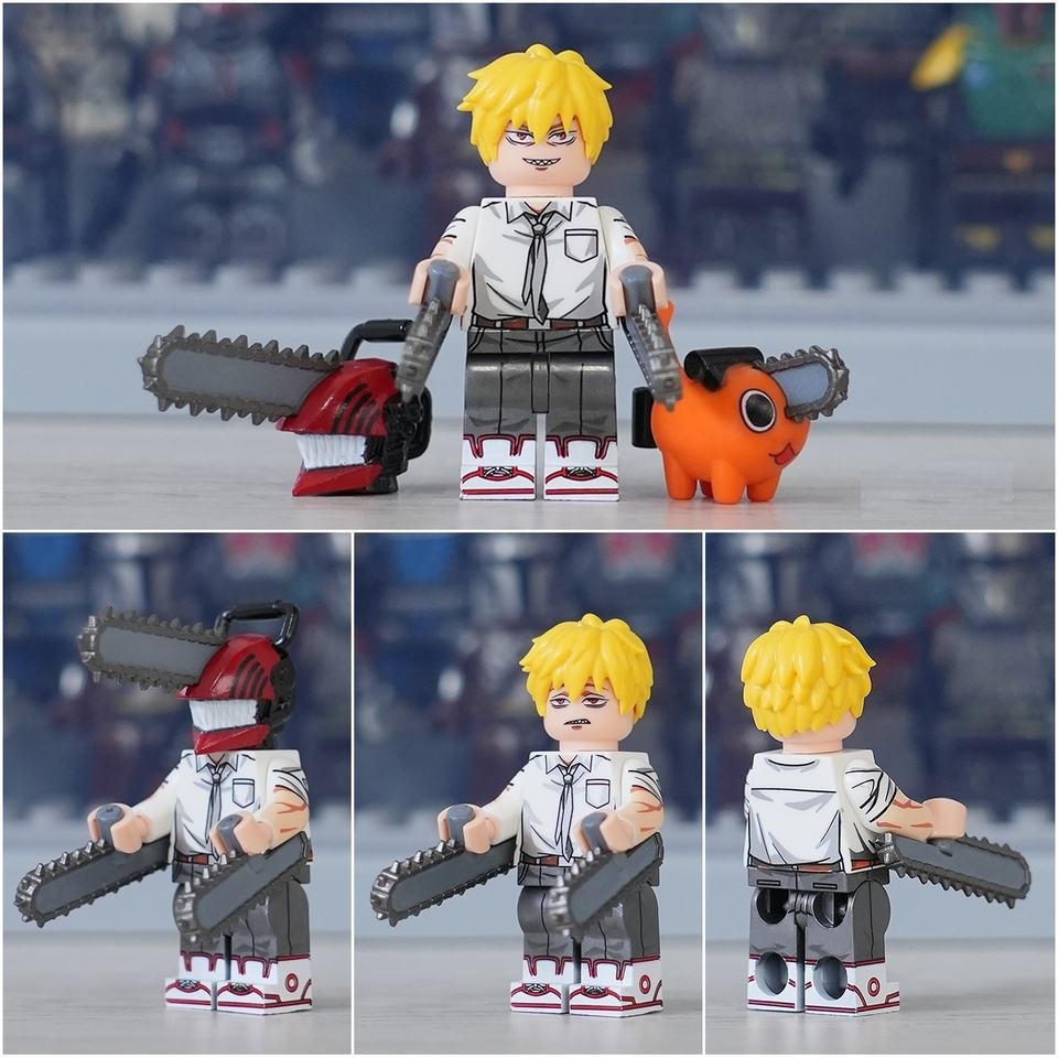 Denji (Battle damaged) The Chainsaw Man Anime Series Minifigures Toys ...