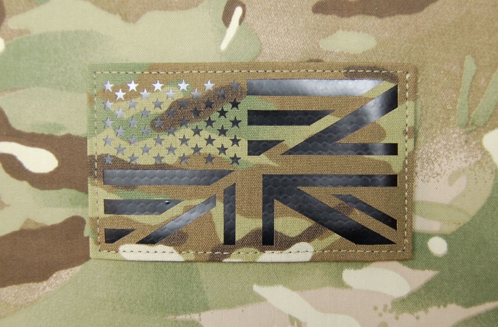 Large Infrared Multicam IR US/UK Flag Patch 5" x 3" Special Forces USSF ...