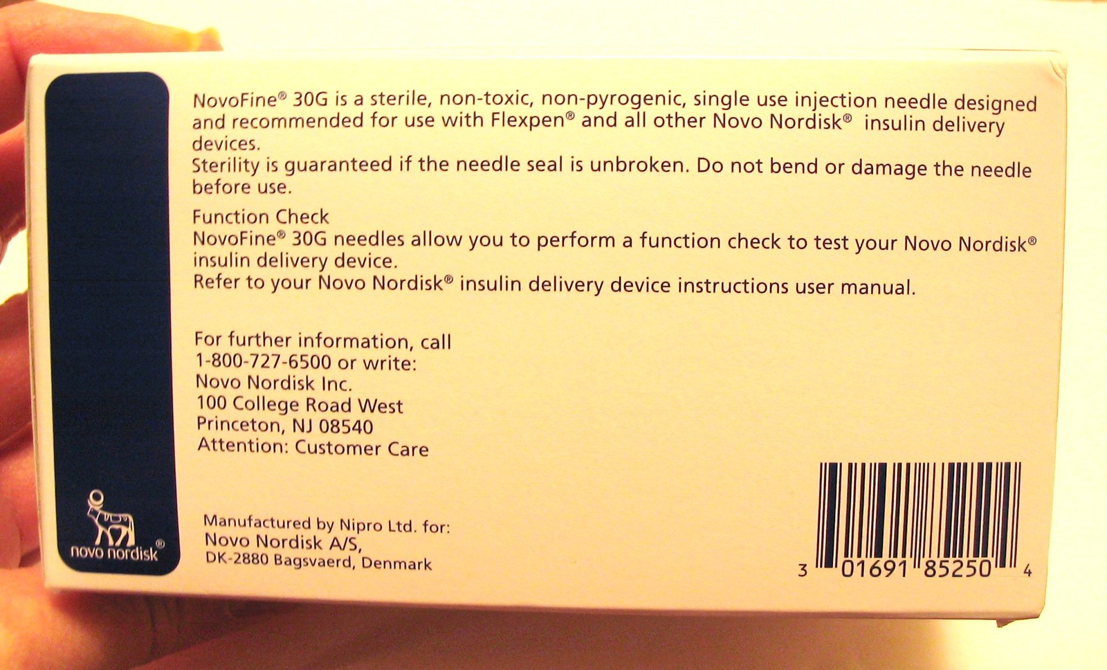 NOVOFINE 30G X 8MM DISPOSABLE DIABETIC INSULIN PEN NEEDLES 100ct BOX ...