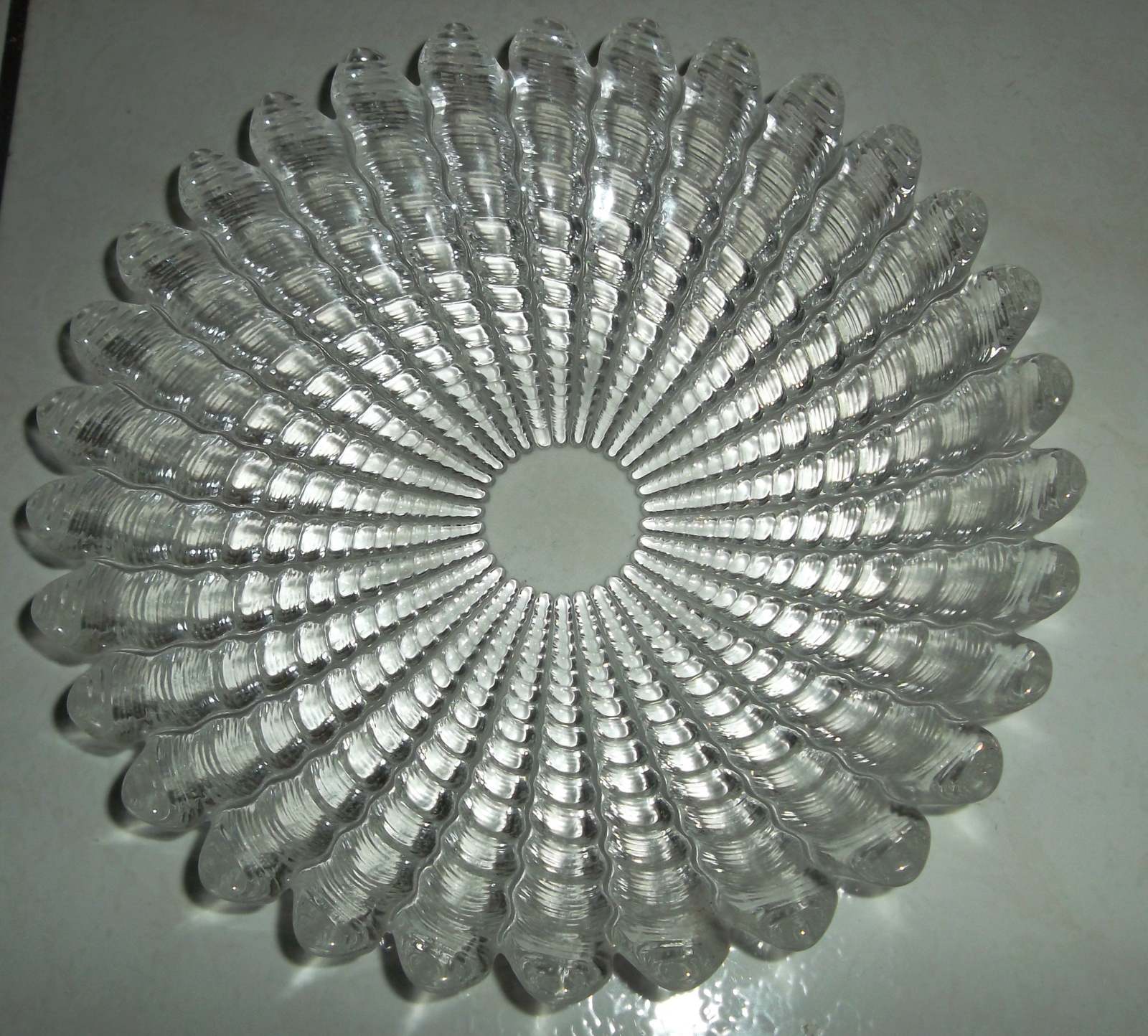 Vintage Blenko Large Round Clear Collectible Glass Display or Fruity ...