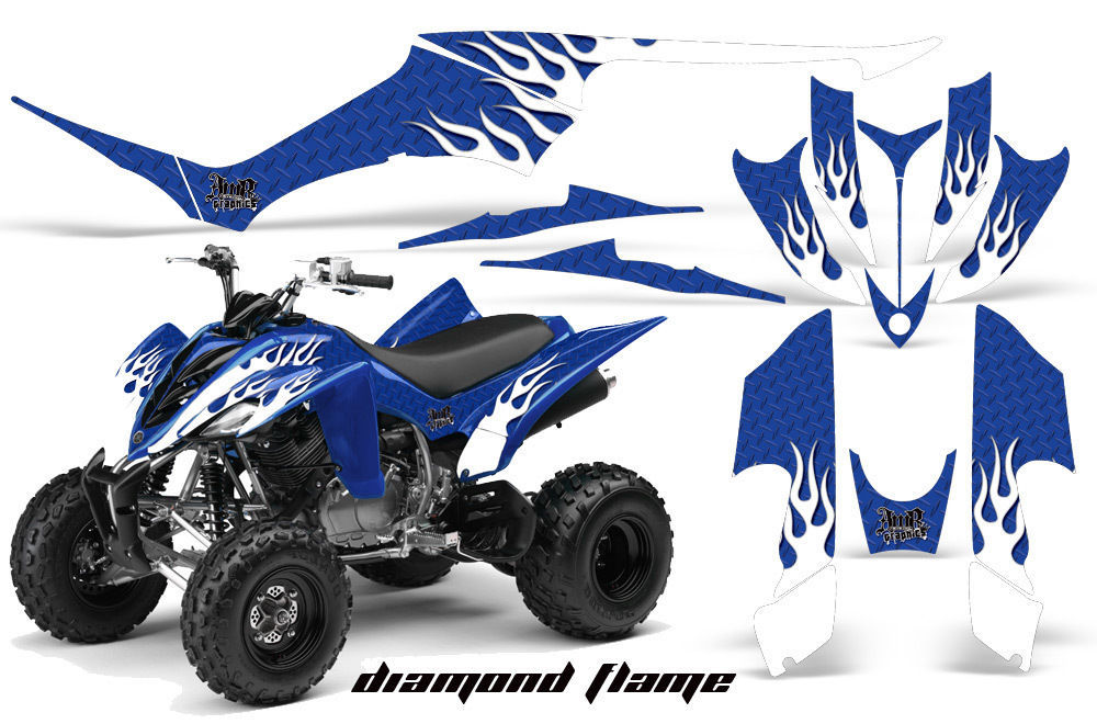 ATV Decal Graphic Kit Quad Sticker Wrap For Yamaha Raptor 350 2004-2014 ...