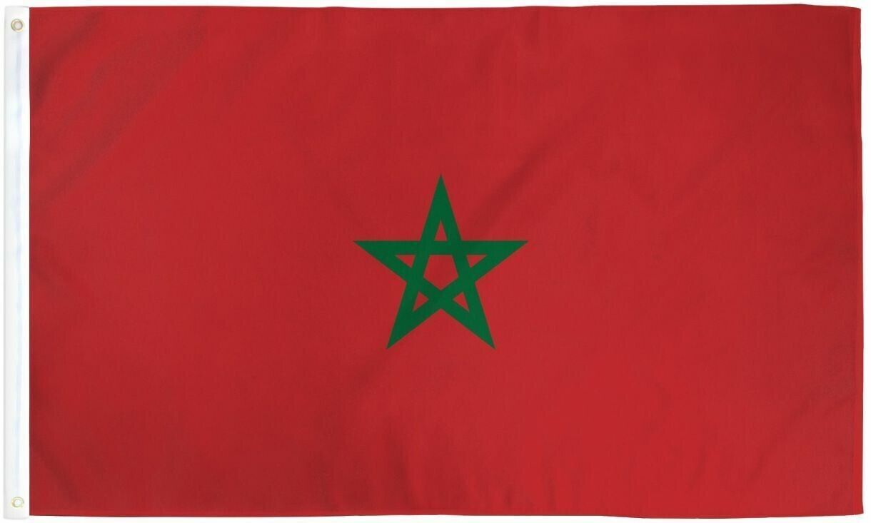 Moroccan Flag 3x5 ft Kingdom Morocco Country Nation Casablanca Moorish ...