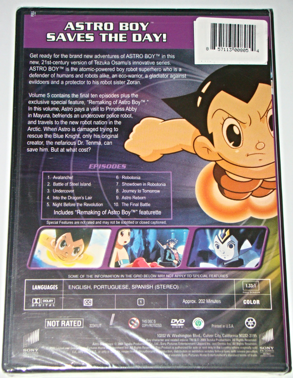 Anime DVD - ASTRO BOY (Volume 5) - DVDs & Blu-ray Discs