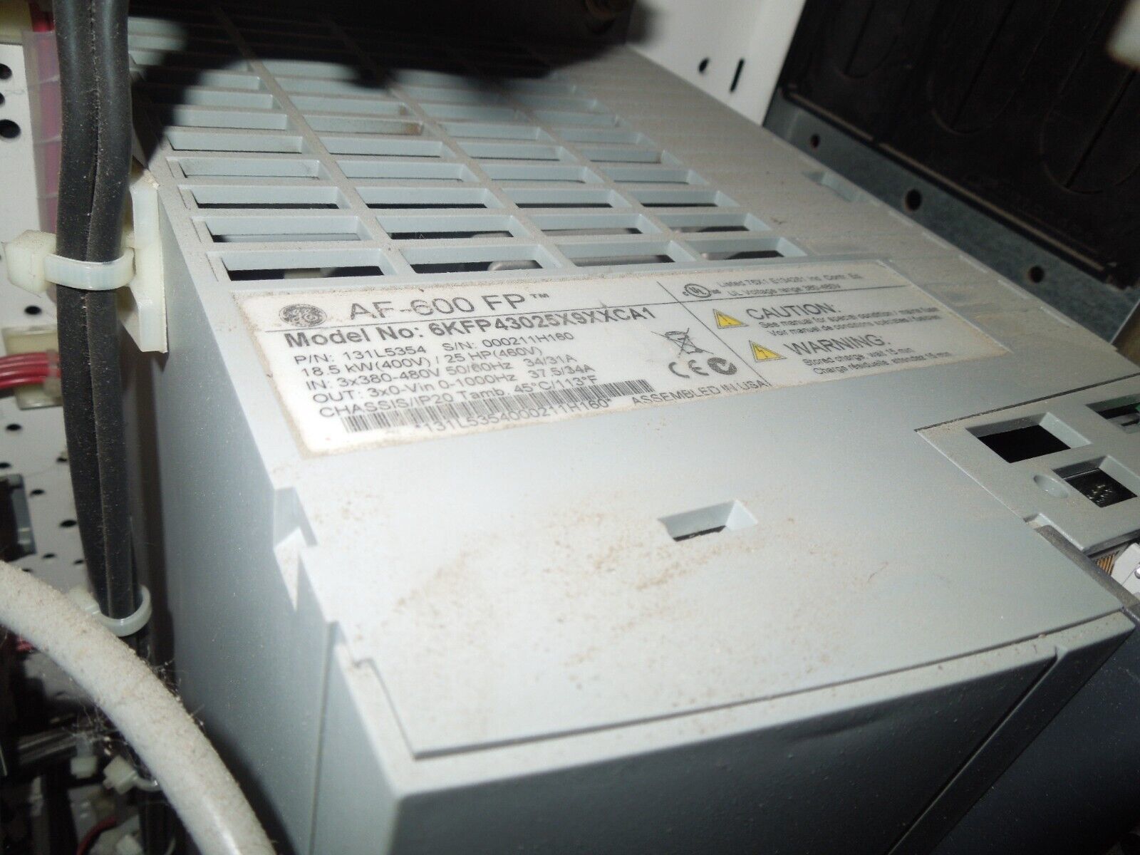 GE Evolution E9000 25hp 3ph 480V AF-600FP VFD - Other Starters