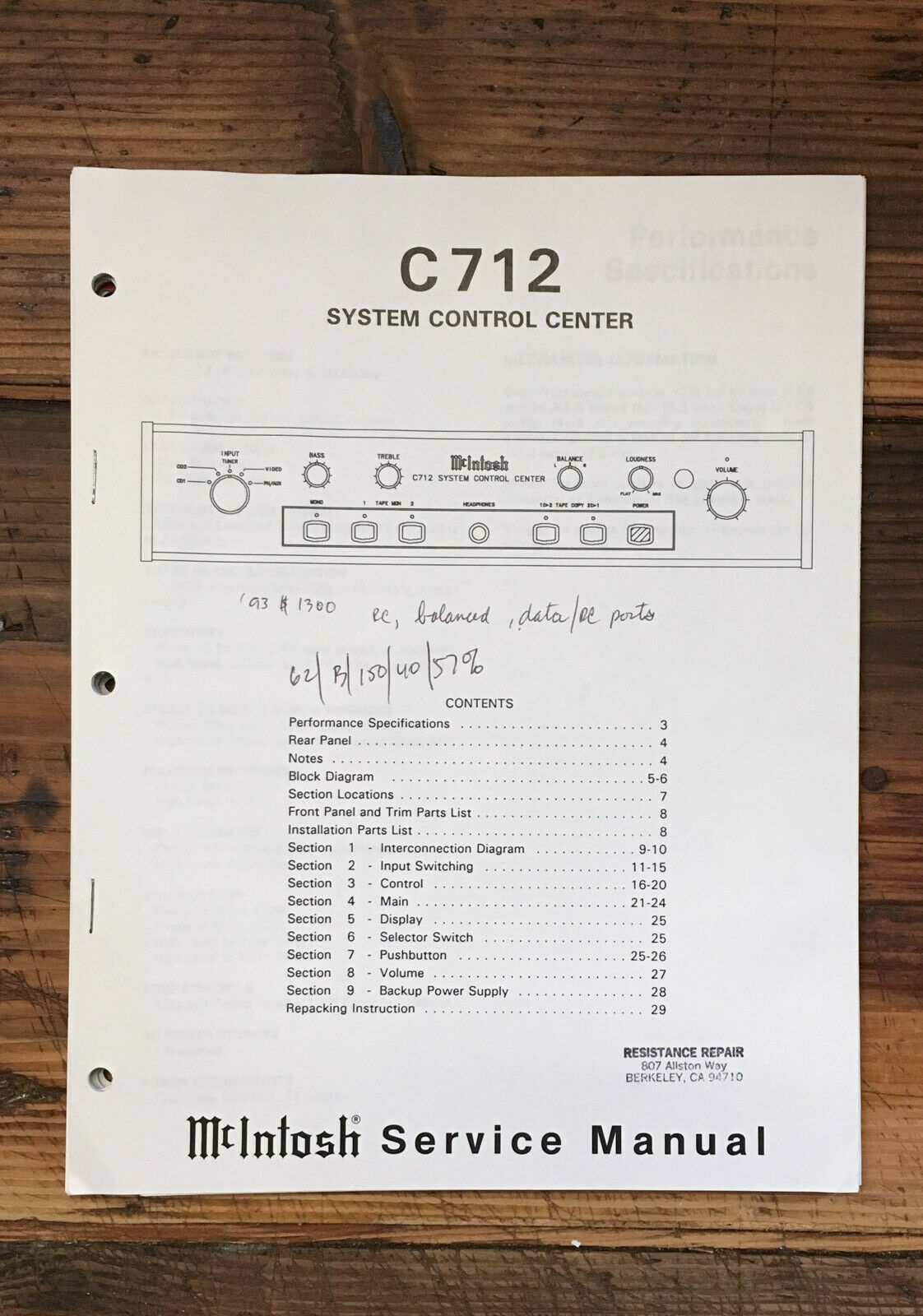 Used Mcintosh C712 Control amplifiers for Sale | HifiShark.com