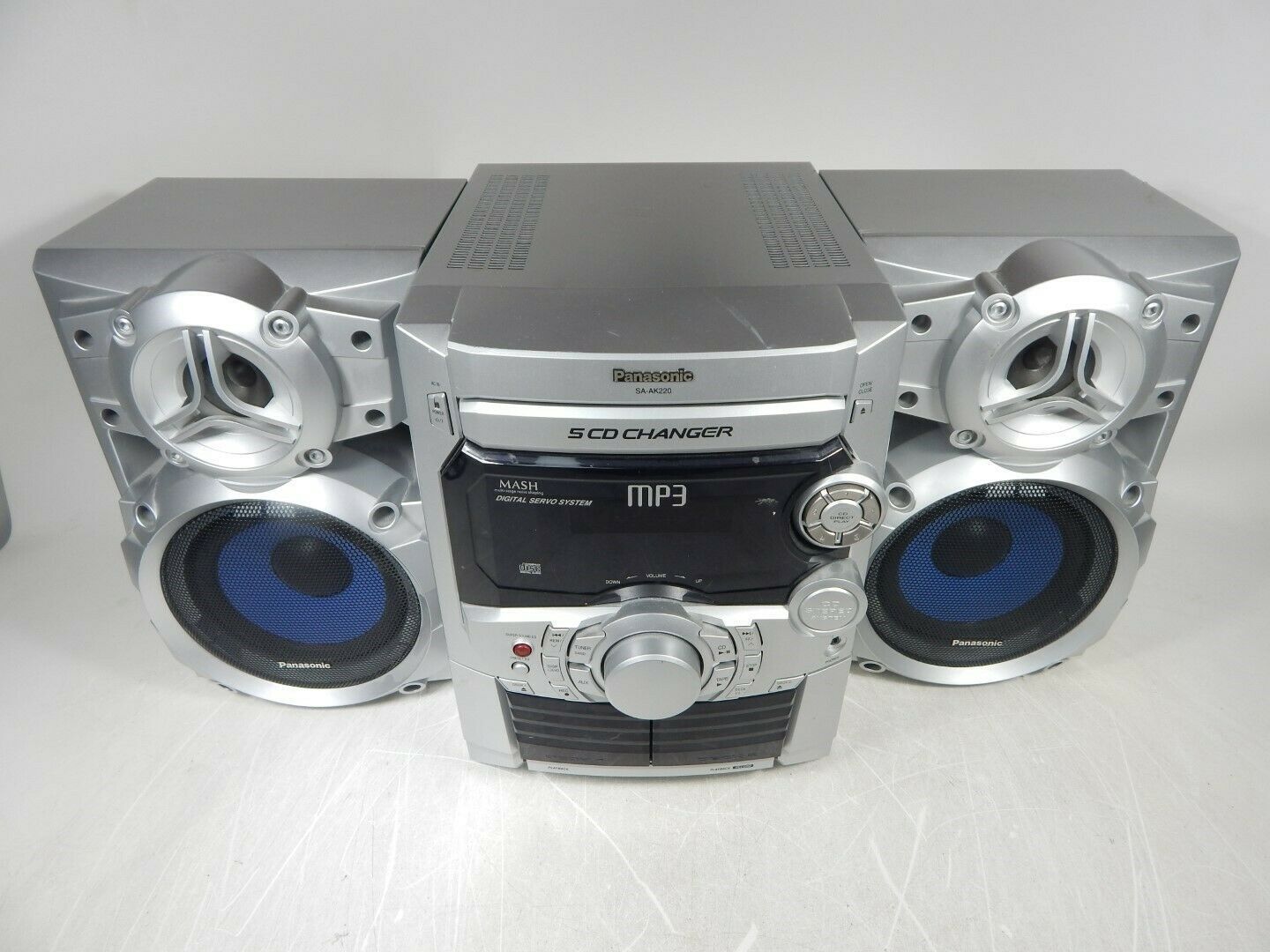 Panasonic SA-AK220 Digital Stereo System 5 Disc Changer Limited Testing ...