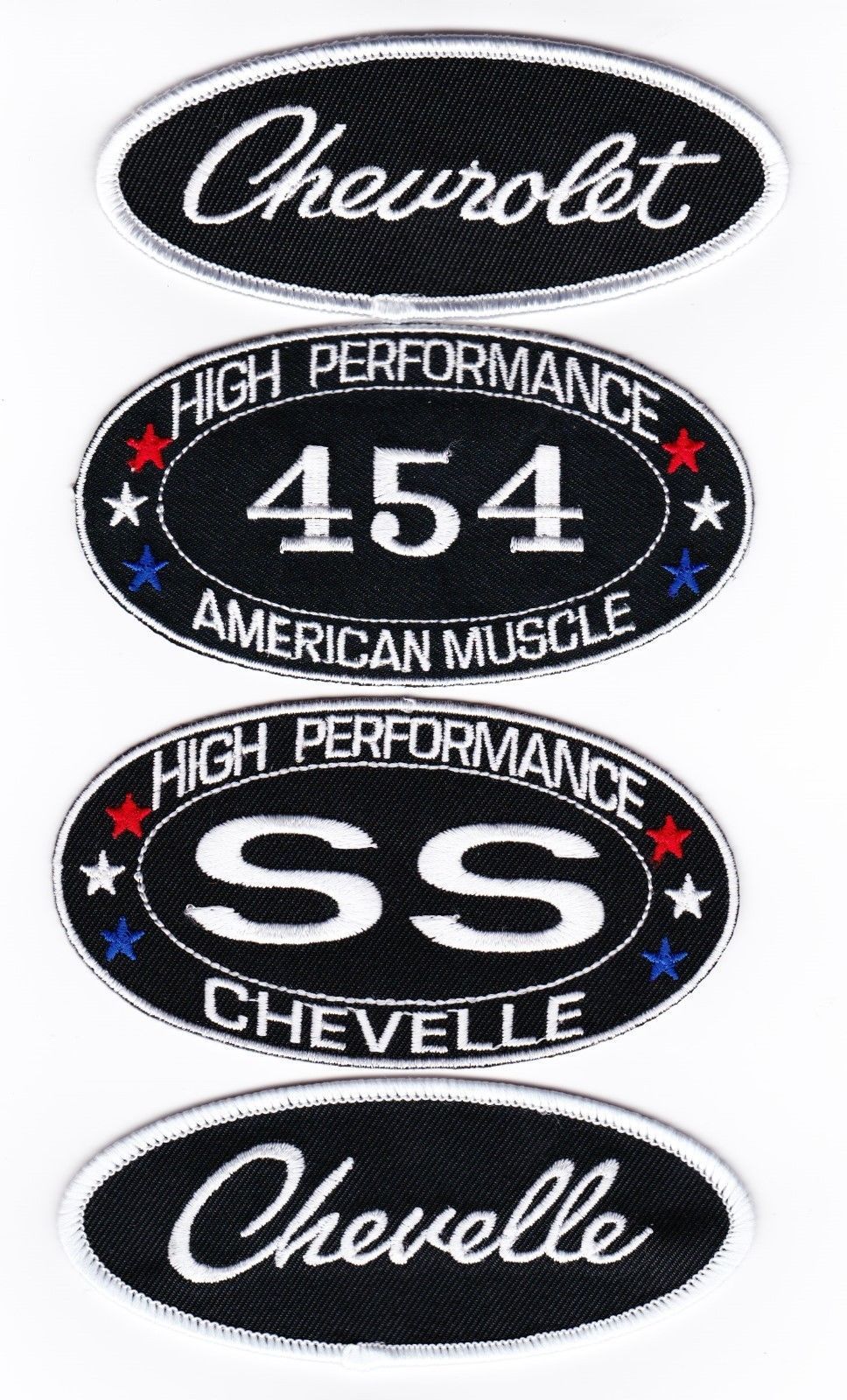 CHEVY 454 SS CHEVELLE SEW/IRON ON PATCH EMBLEM BADGE EMBROIDERED - Hats ...