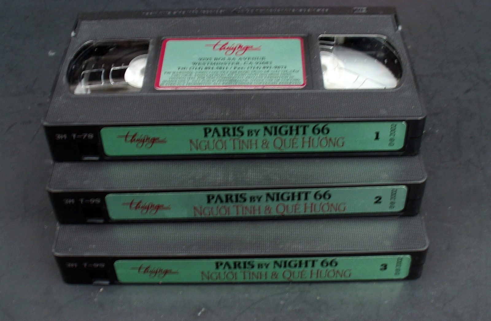 Vietnamese Music VHS Video Thuy Nga PARIS BY NIGHT 66 Nguoi Tinh va Que ...