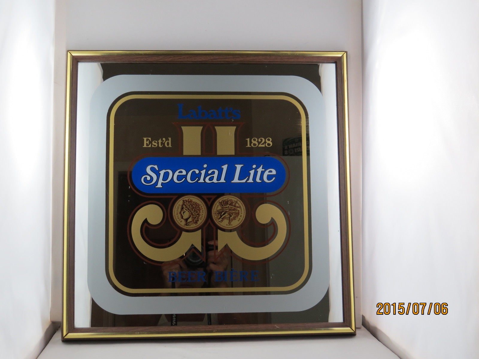 Vintage Bar Mirror - Labatt's Lite Special - Awesome Graphic with Cool ...