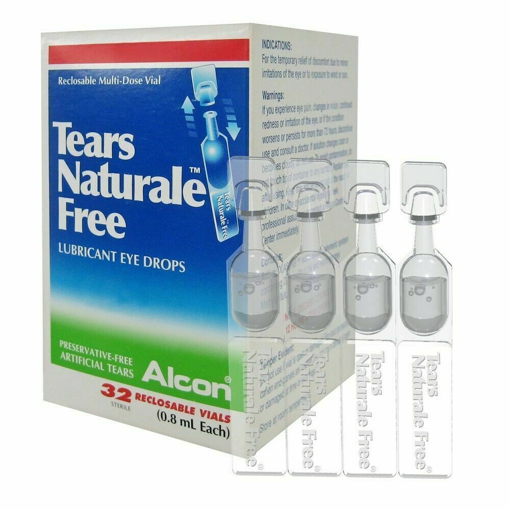 Alcon TEARS NATURALE FREE Lubricant Eye Drops Original 10 Boxes X 0.8ML ...