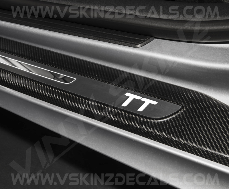 Audi TT Logo Premium Door Sill Decals Kit Stickers Quattro TTS S-line ...