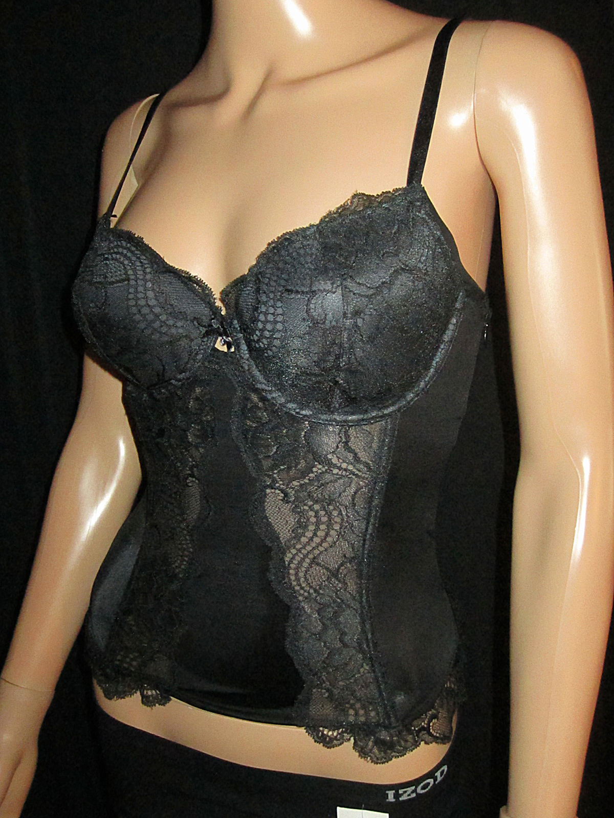 Victorias Secret 88 Very Sexy Sculptured Black Bustier Corset Size