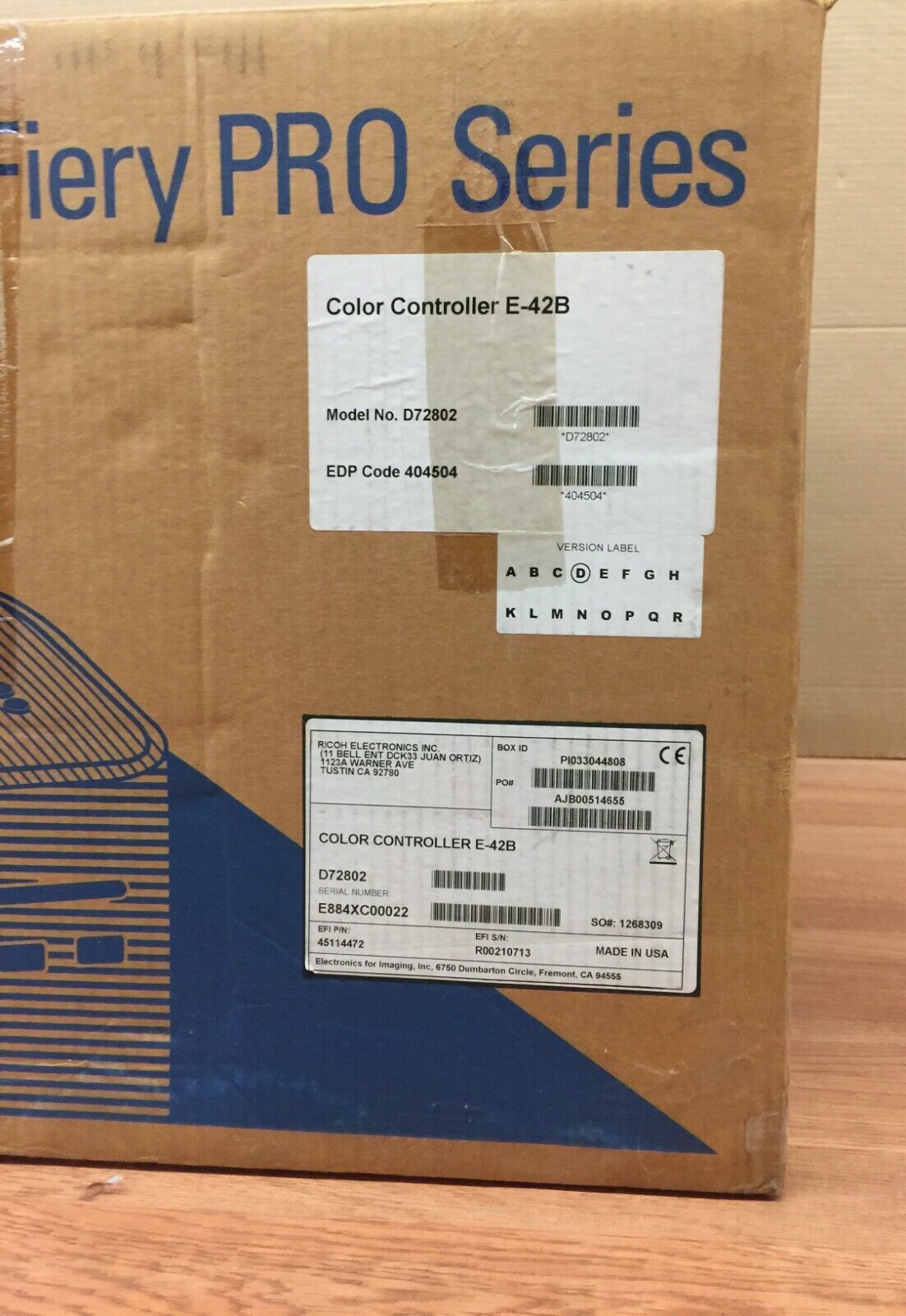 Ricoh Pro C5100S/C5110S EFI Fiery Pro Series Color Controller E42B ...