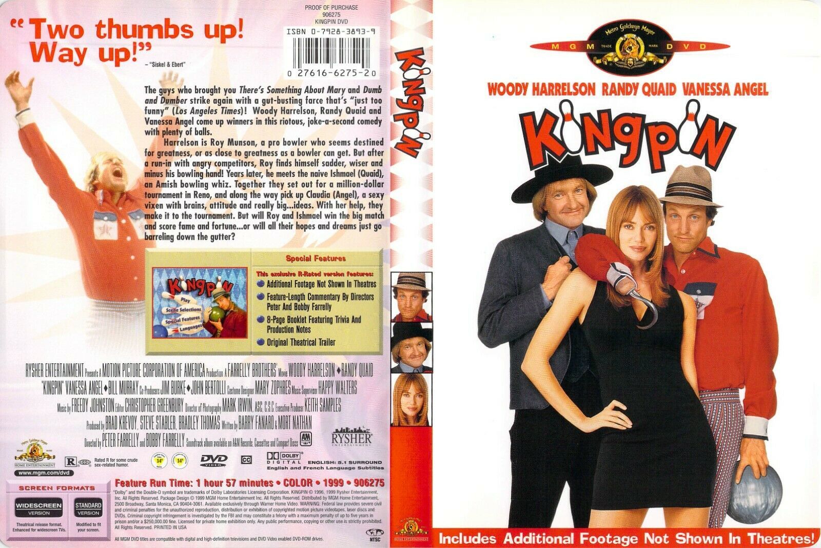 Kingpin DVD Woody Harrelson Randy Quaid and similar items