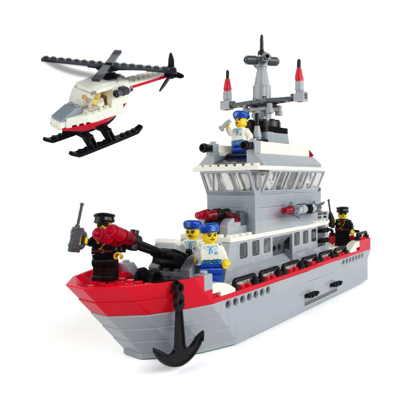 Missile Frigate Ship Military Building Block Toy - Compatible With Lego ...