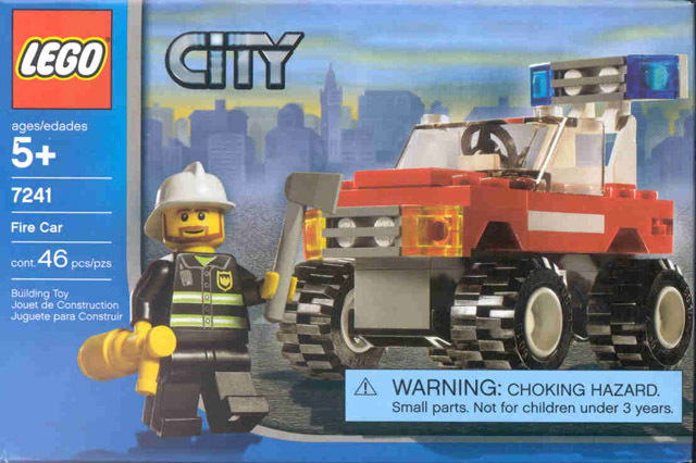 Lego City 7241 - Fire Car Set - LEGO Complete Sets & Packs