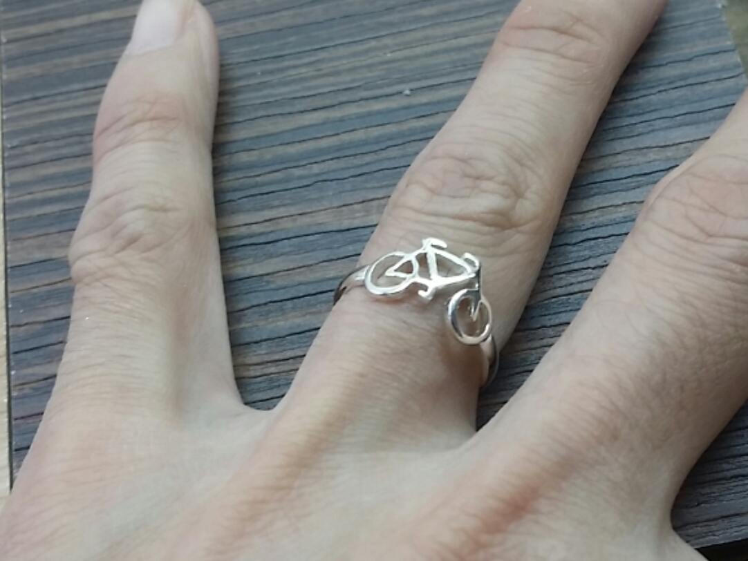 925 Silver - Bicycle Ring - Bicycle Jewellery - Bicycle Lover Fans ...