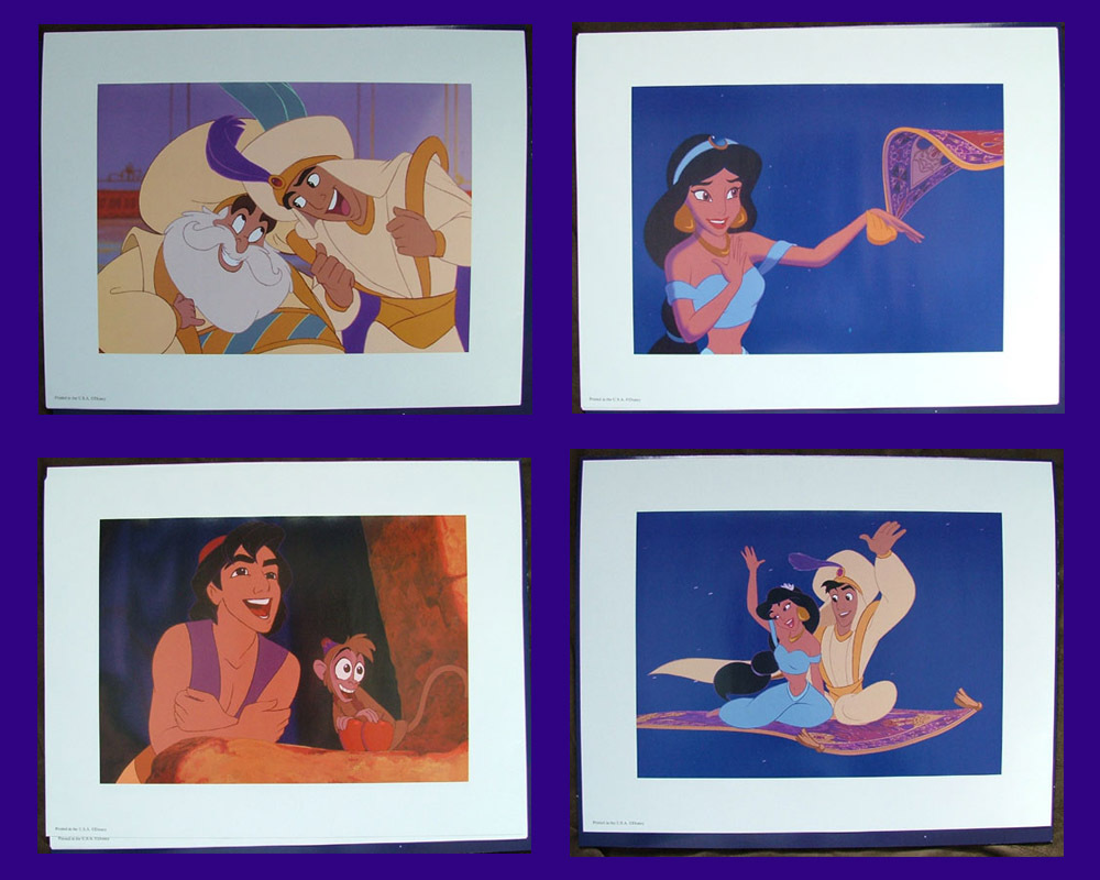 Disney's 2004 Aladdin Lithograph Set - Disney