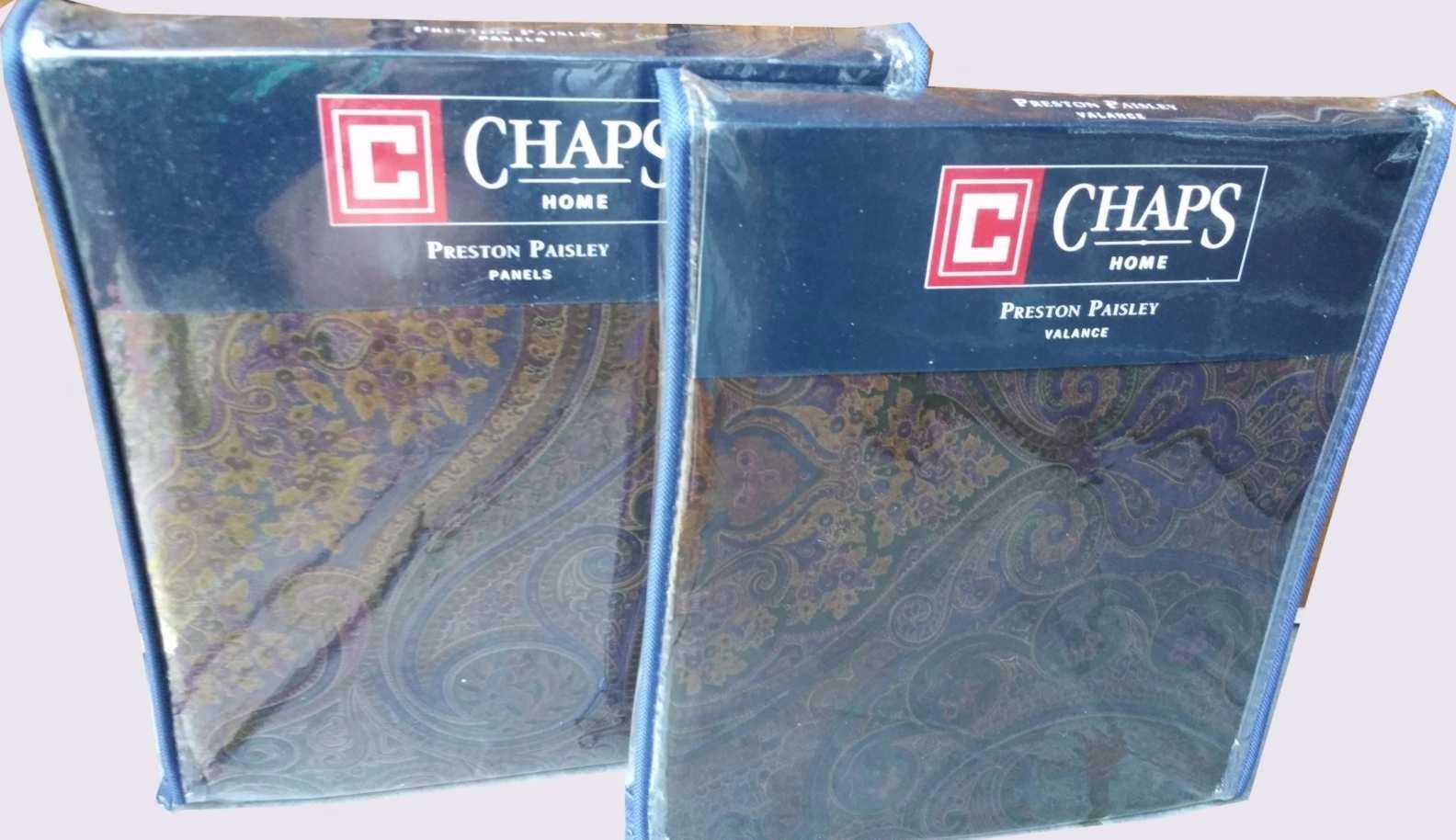 CHAPS RALPH LAUREN-Preston Paisley Window Curtain Panels or Valance ... CHAPS RALPH LAUREN-Preston Paisley Window Curtain Panels or Valance ...