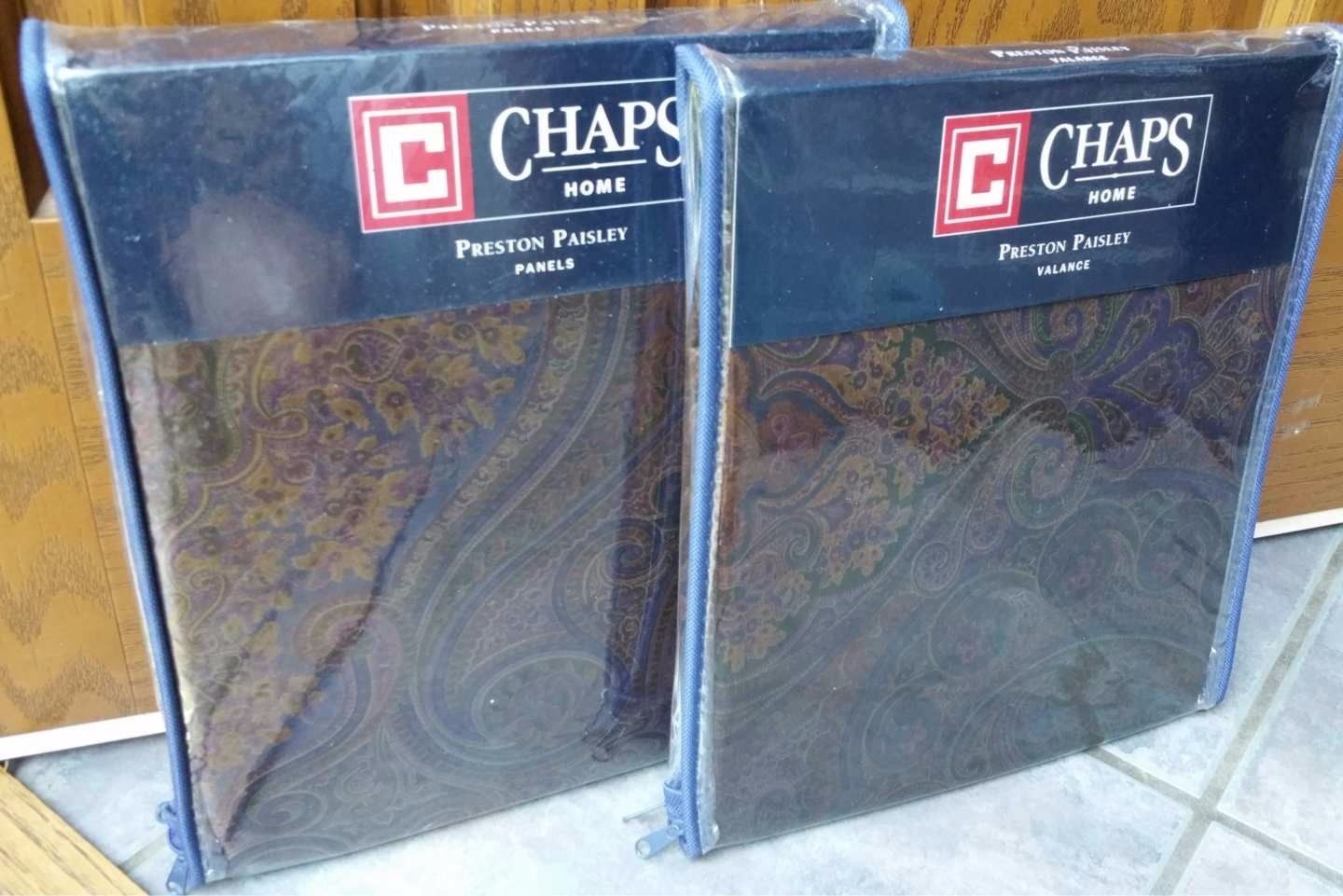 CHAPS RALPH LAUREN-Preston Paisley Window Curtain Panels or Valance ... CHAPS RALPH LAUREN-Preston Paisley Window Curtain Panels or Valance ...