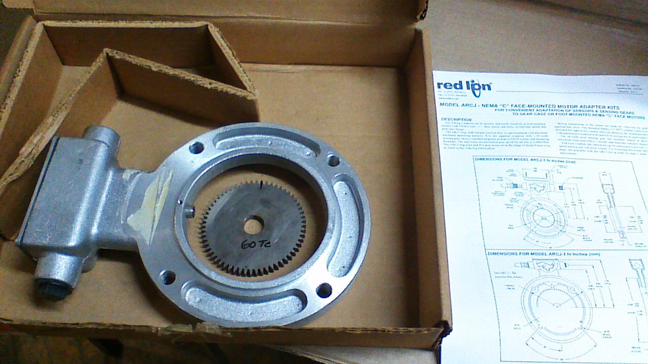 RED LION ARCJ1B00 NEMA "C" FACE MOTOR ADAPTER KIT / ROTATION SENSOR ...