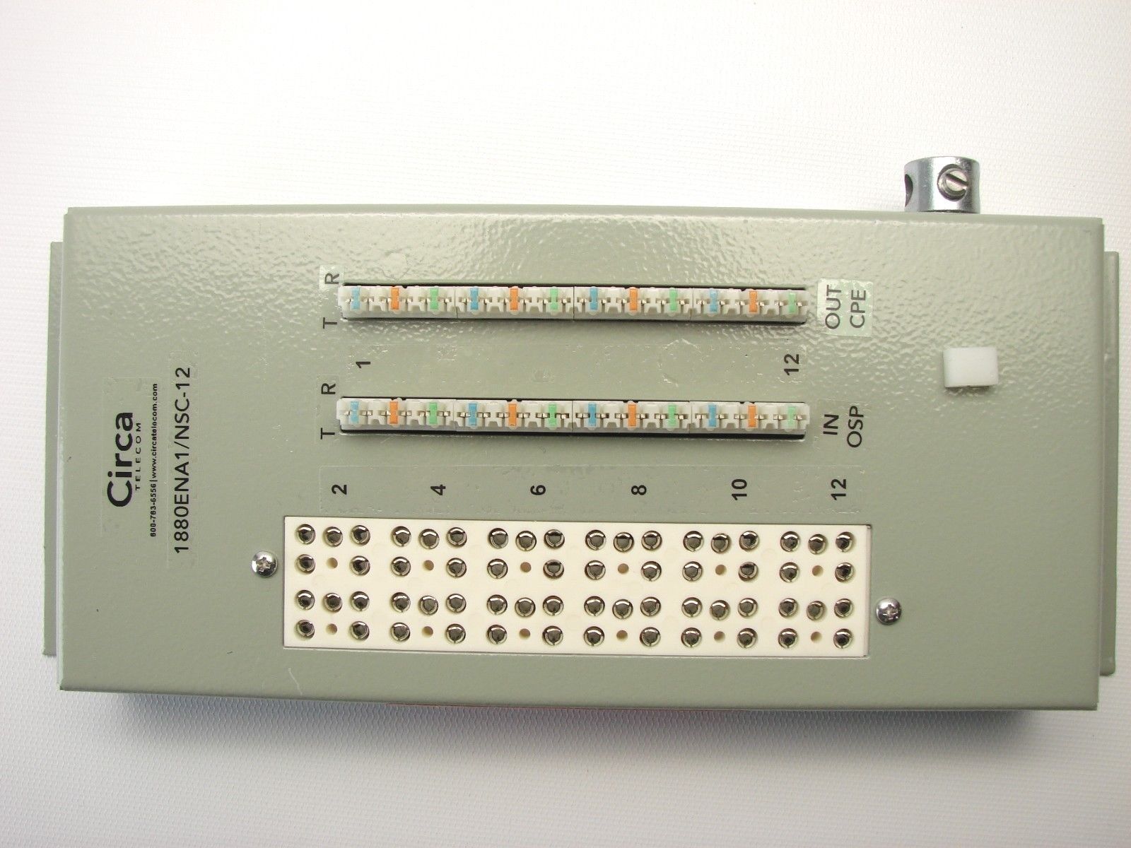 Circa Telecom 1880ENA1/NSC-12 12-Pair Building Entrance Terminal 110/ ...