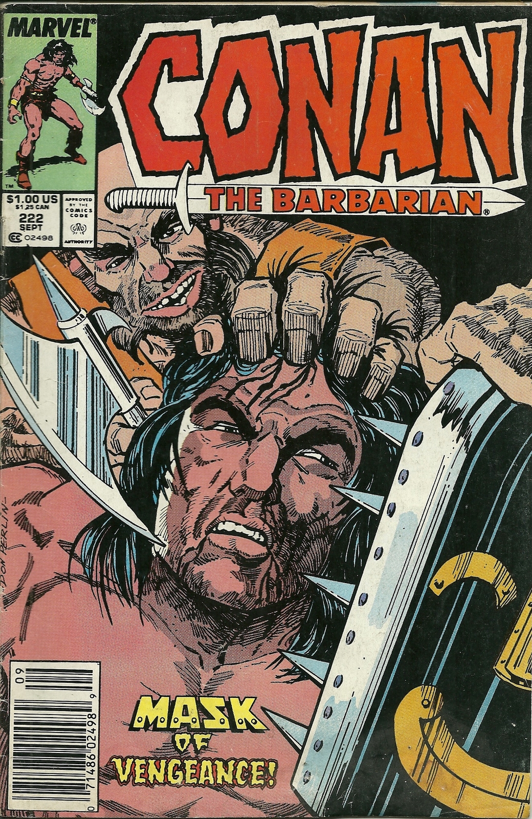 Conan The Barbarian 222 Marvel Comic Book Sept 1989 - Comics & Graphic ...