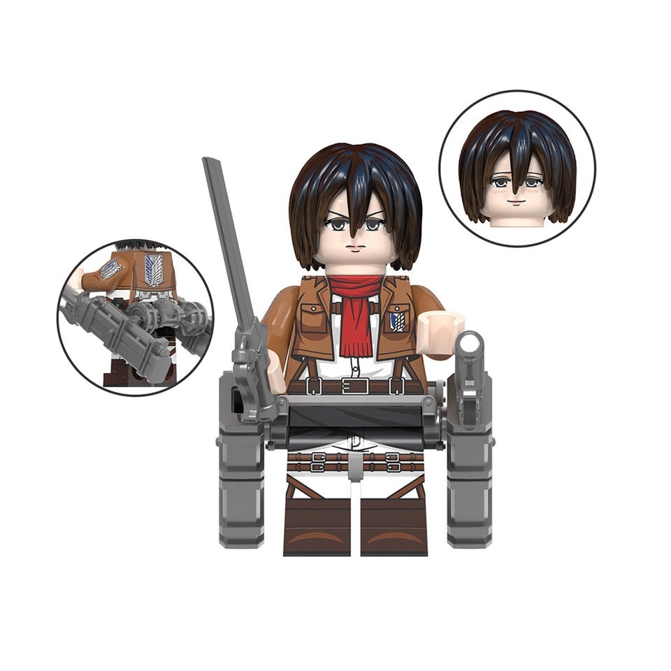 Mikasa Ackerman (Scout Regiment) Attack on Titan Minifigures Building ...