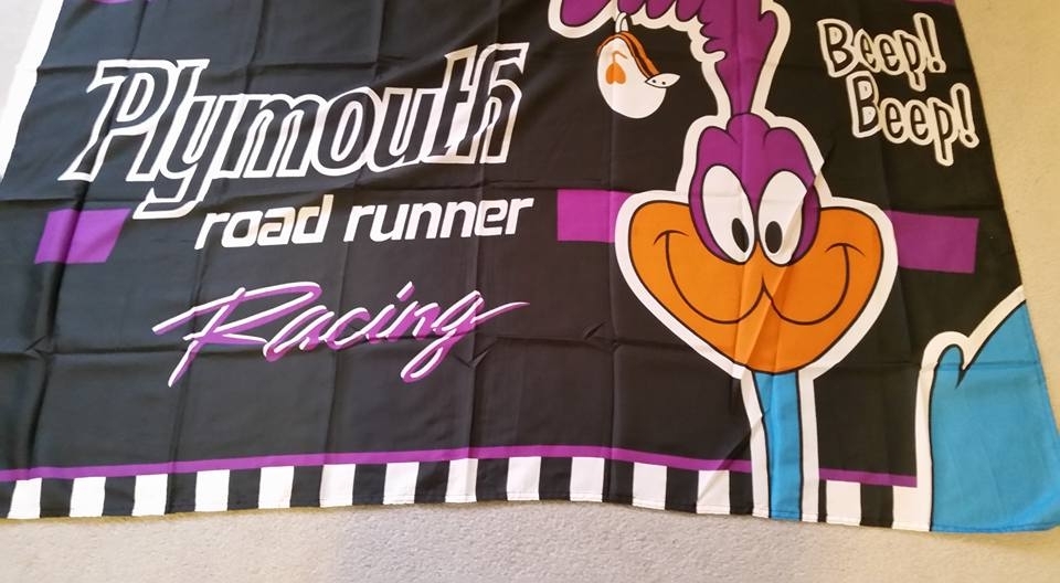 Plymouth Road Runner Racing 3 x 5 ft Polyester flag with grommets ...