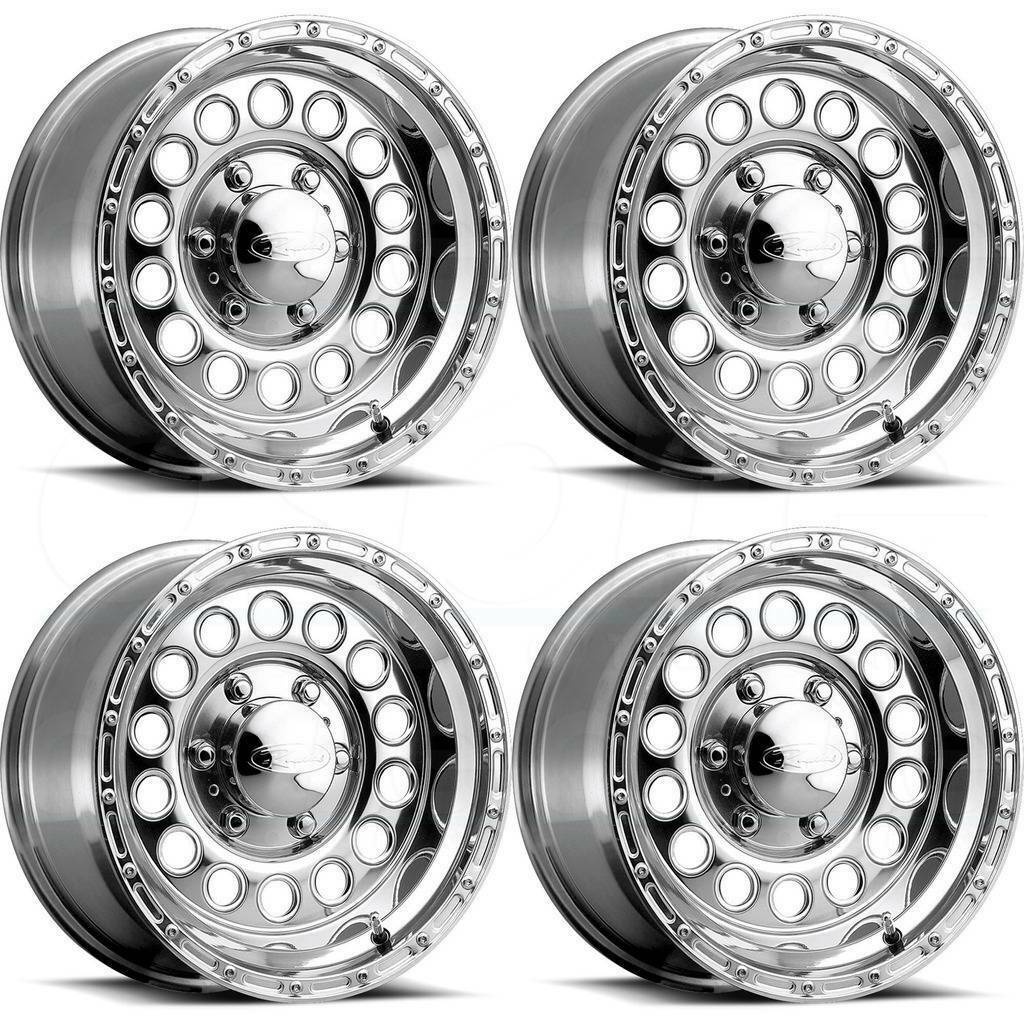 16x8 Raceline 887 Rock Crusher 8x6.5/8x165.1 -20 Polished Wheels Rims ...