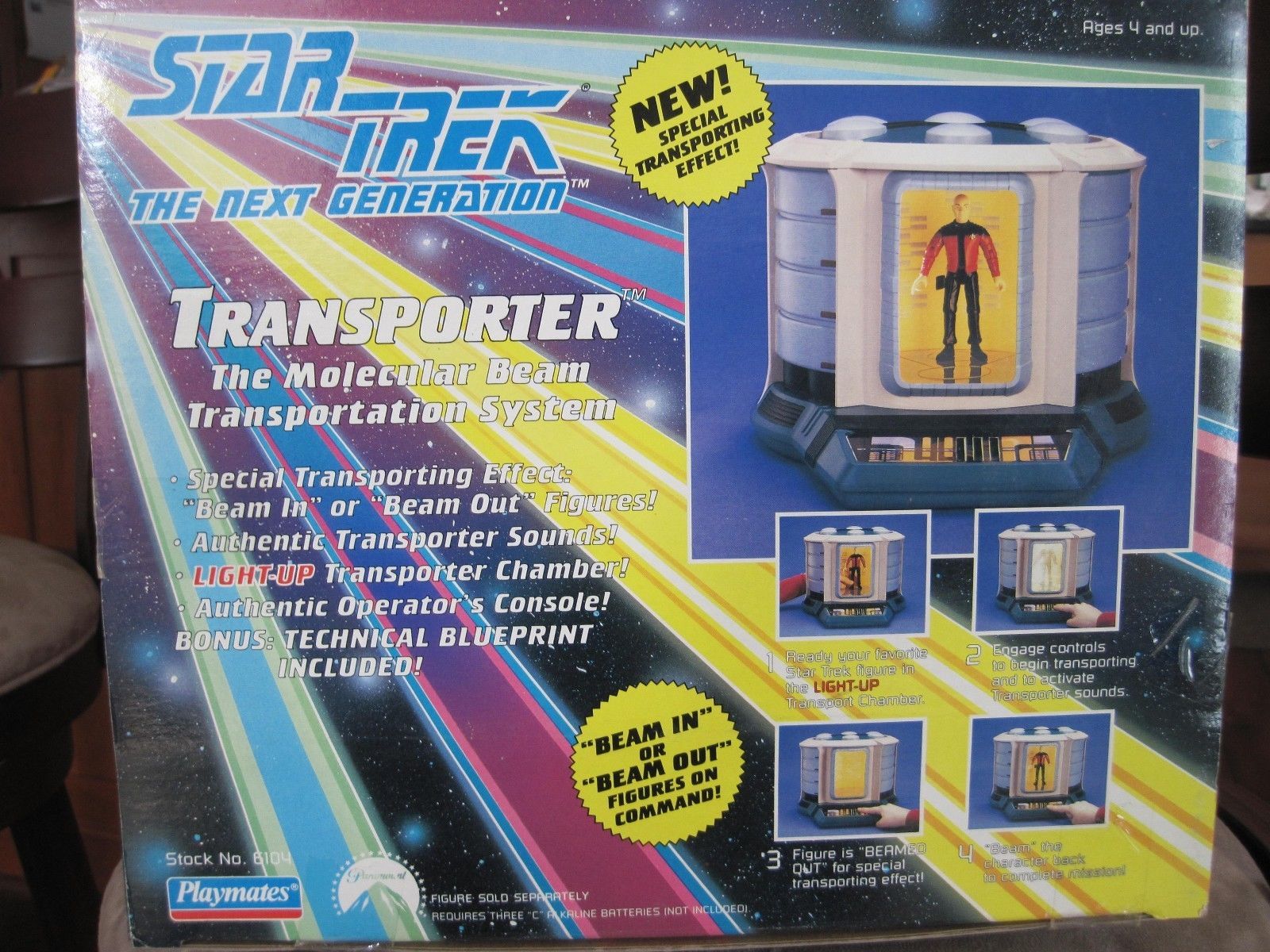 Star Trek The Next Generation Transporter Playmates Playset NIB 1993 ...