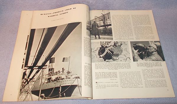 Vintage Travel Magazine March 1940 Rumania Nigeria Grand Canyon ...