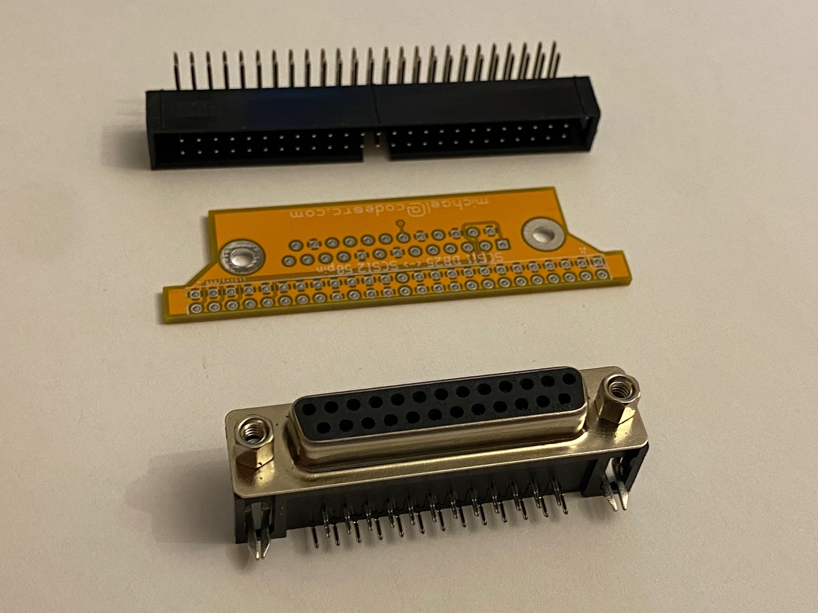 25 Pin Female D-SUB DB25 To 50 Pin Male Diy and 50 similar items