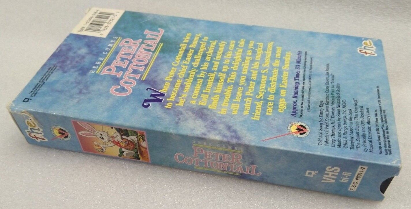 VHS Here Comes Peter Cottontail (VHS, 1993, Family Home Entertainment ...